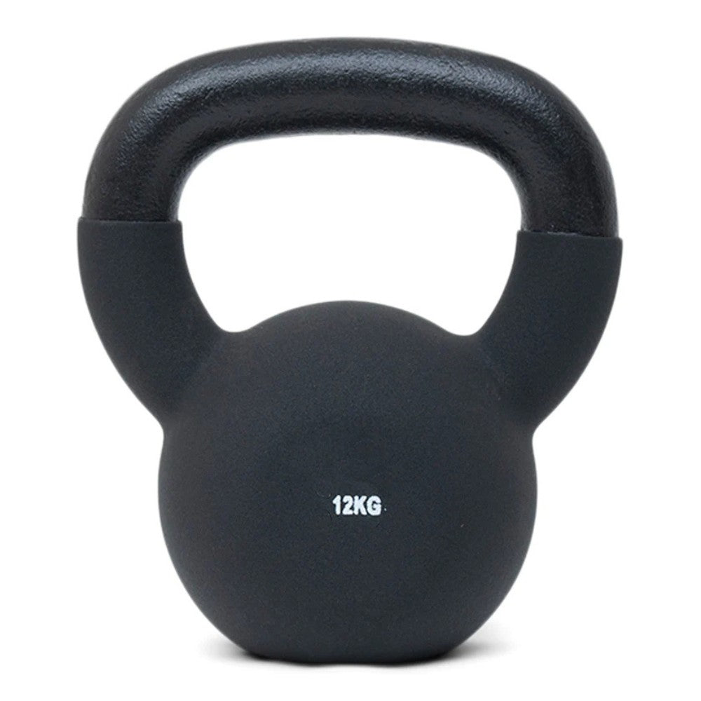 Kettlebell 12 KG - Støbejern og neopren - Køb her